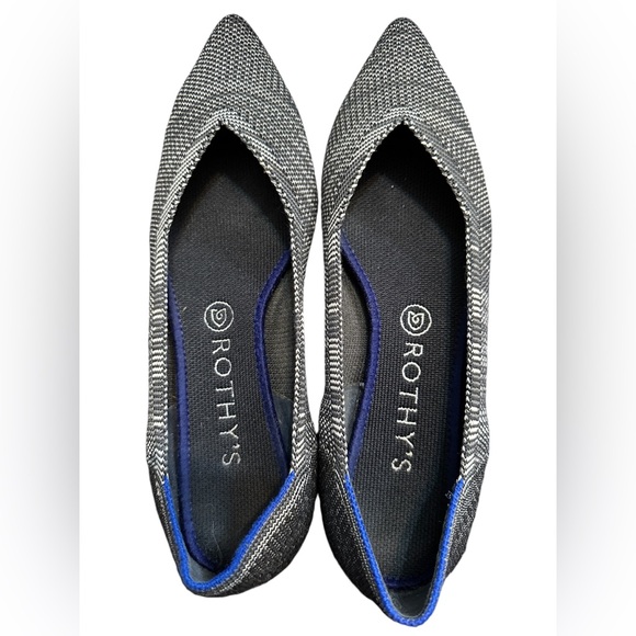 Rothy’s | Shoes | Rothys Rothys The Point Birdseye Whiteblack Women Us ...